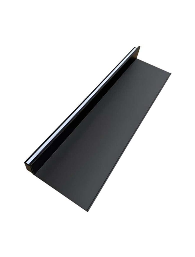 LED Floating Shelf 230MM - Matt Black Brass - NOVA INTERIOR
