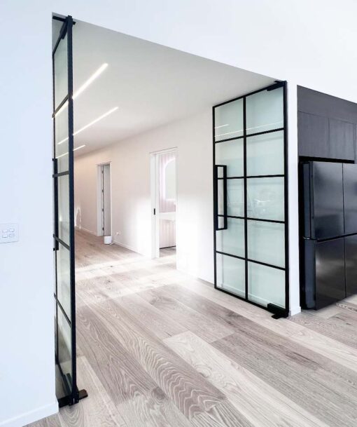 Pivot Glass Door with Division Bars – Soft Close - NOVA INTERIOR