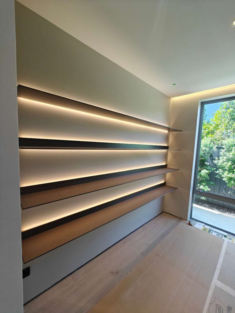 LED Floating Shelves – Modern Lighting & Sleek Wall Display - NOVA INTERIOR